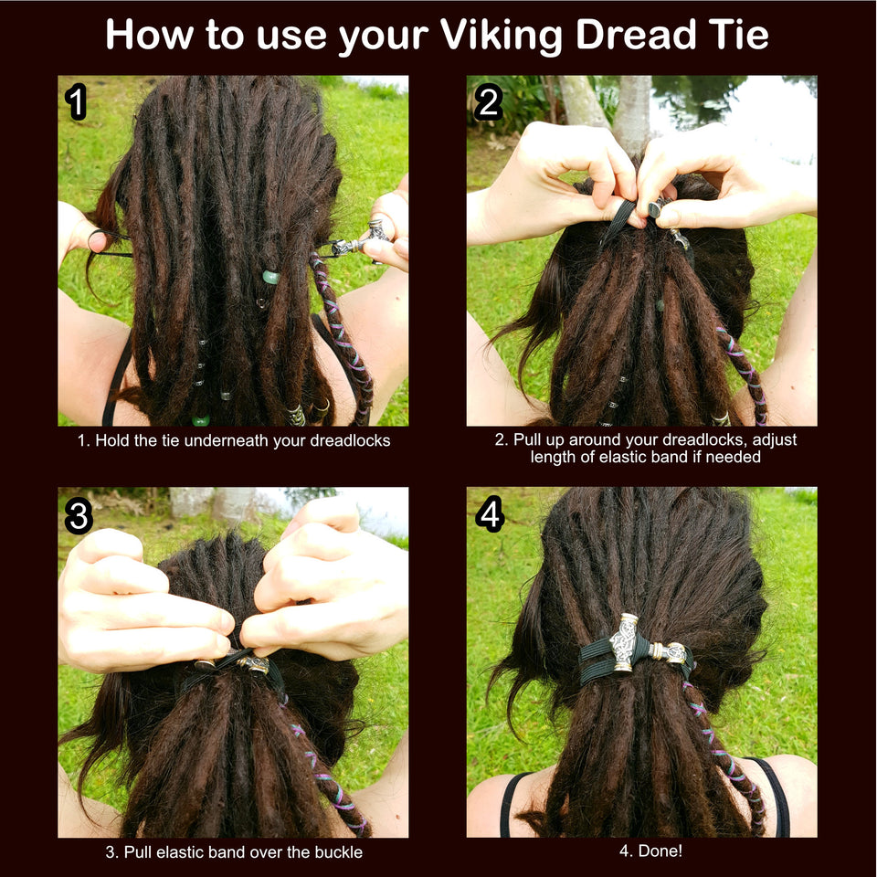 Viking Dreadlock Ties - Dreadlock Shop Australia