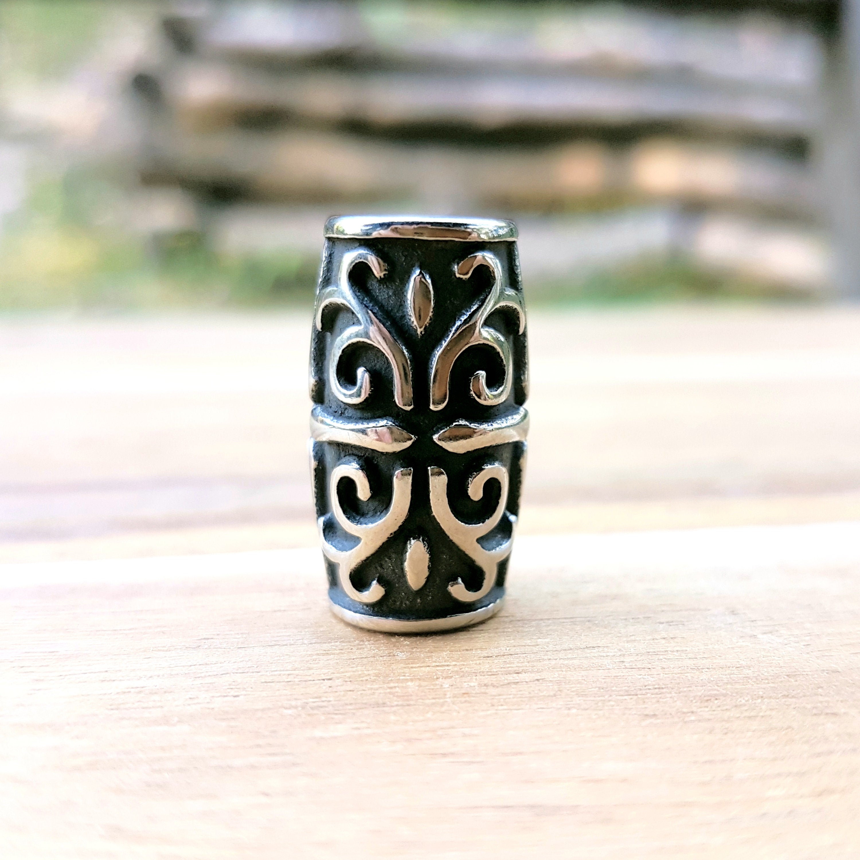 Viking Dreadlock Tube Bead | 9mm hole